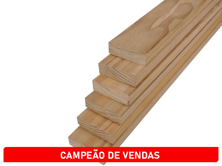 Deck Ripado Pinus Seco/Tratado sem Nó Régua | DECK DECK