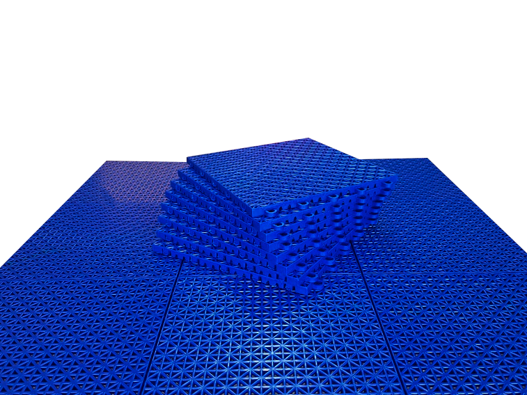 Piso para Estética Automotiva Garagem Azul (01 M2)